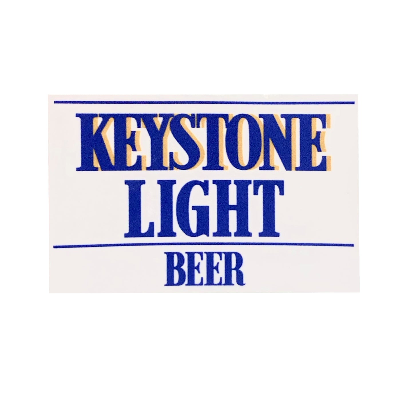 1989 Keystone Light Logo Sticker
